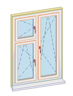 Bim library of window families in RFA format.